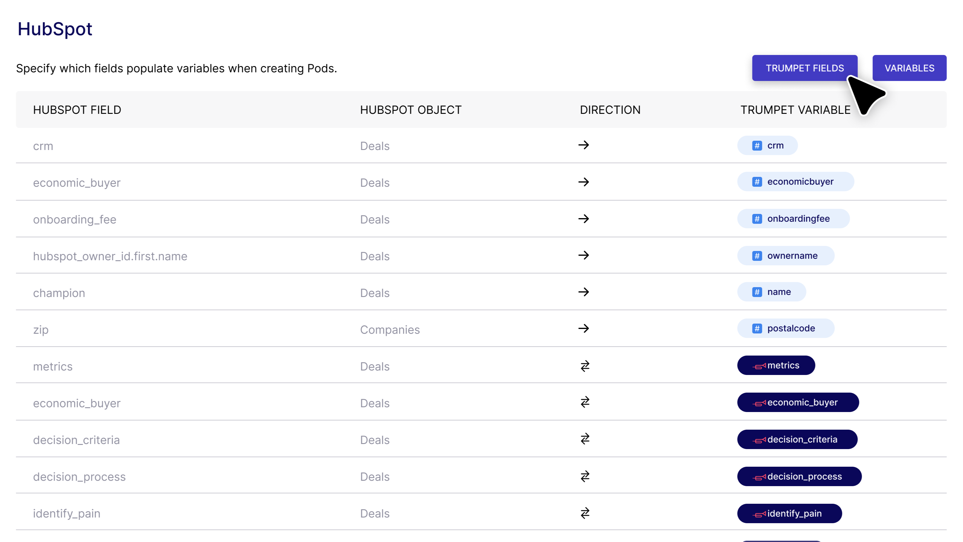 trumpet 🎺 HubSpot Integration | Connect Them Today